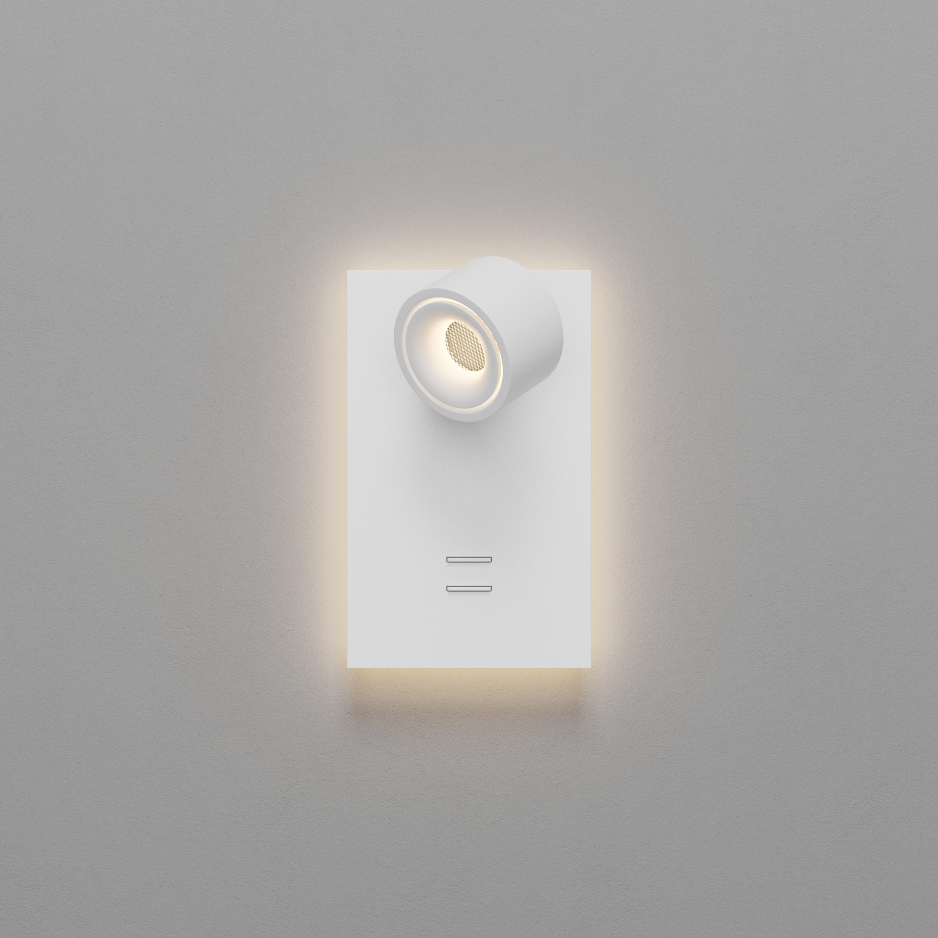 Head Mounted Reading Light Matt Black LED Wall Light With LED Reading